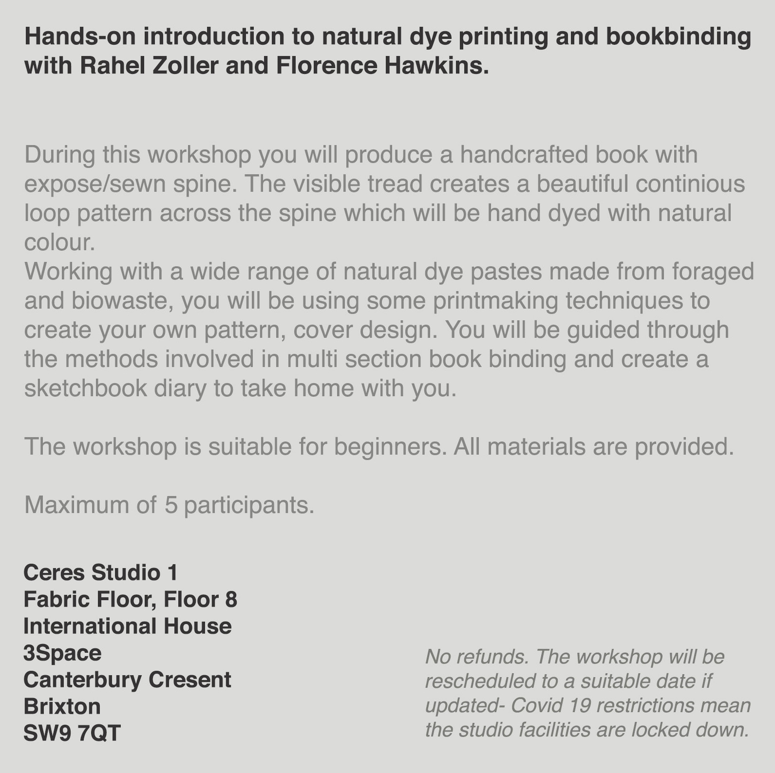 Natural dye print on paper – Ceres Studio 1